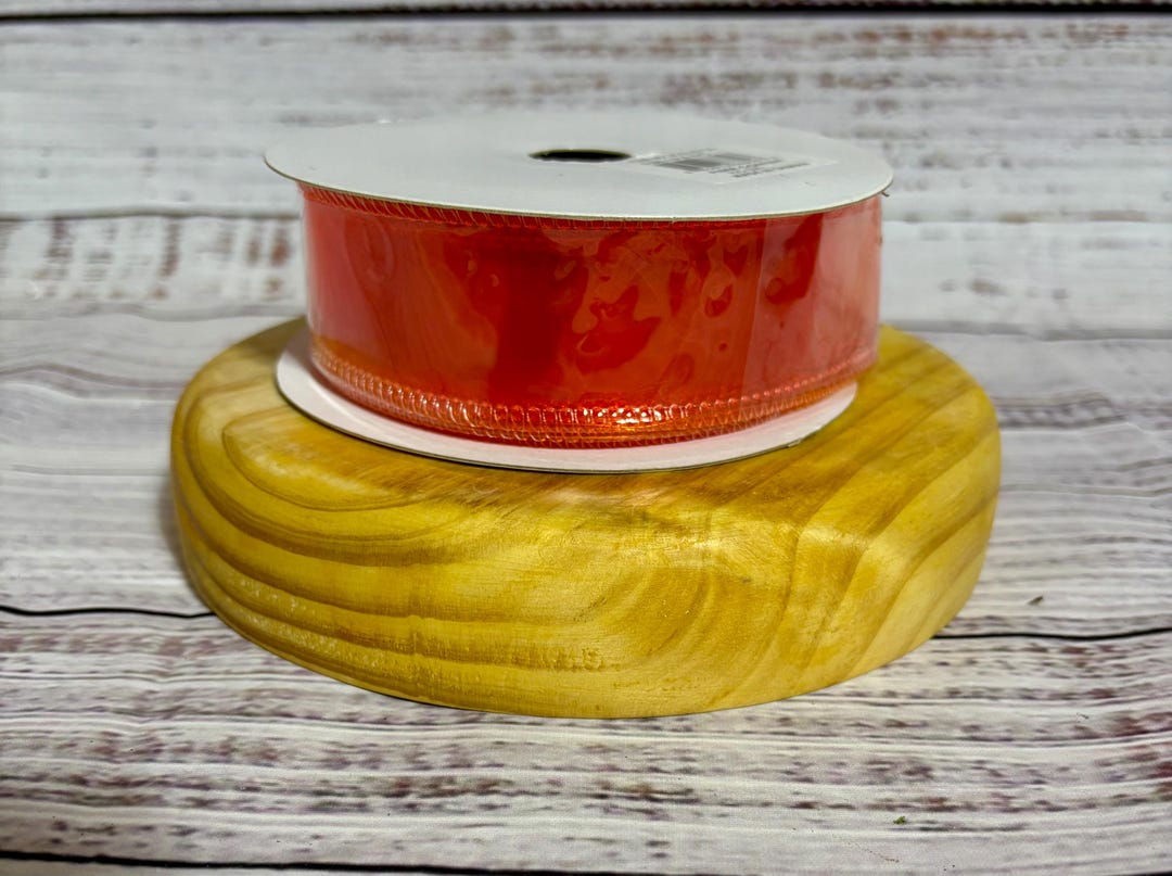 Wired Blue Orange Ribbon, 1.5 Inch X 10 Yds. Jelly Ribbon, All-occasion ...