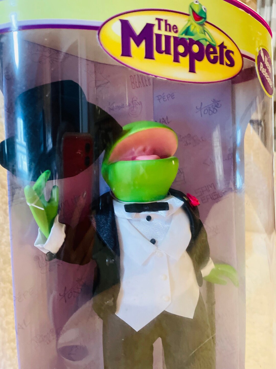 The Muppets Kermit the Frog Porcelain Doll 12 Brass Key - Etsy