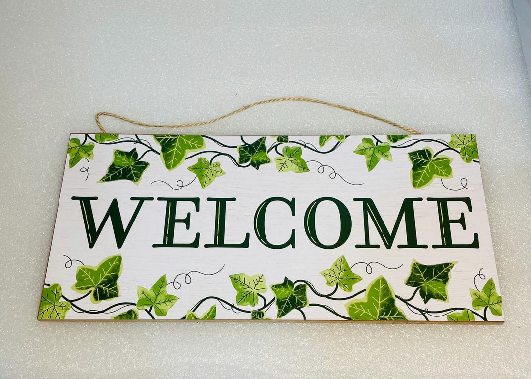 Signs, Welcome Sign, Ivy Sign, Spring Sign, Everyday Sign, Summer Sign ...