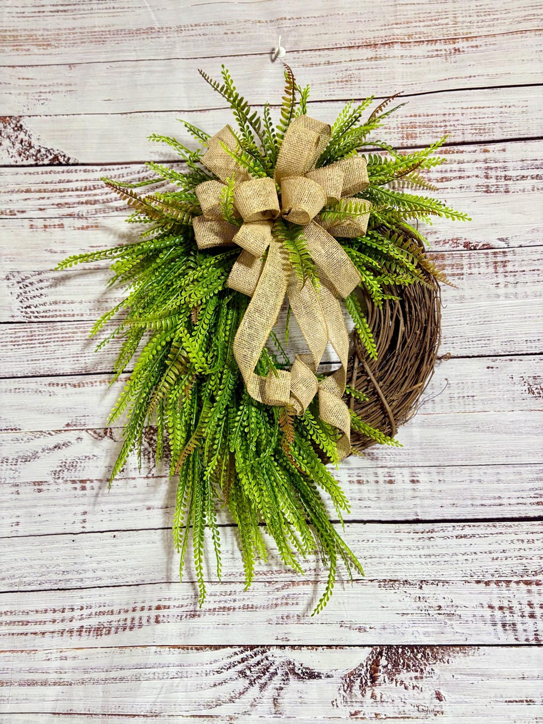 Spring Greenery Wreath, Bead Grass Wreath, Saw Grass Wreath, Year Round ...