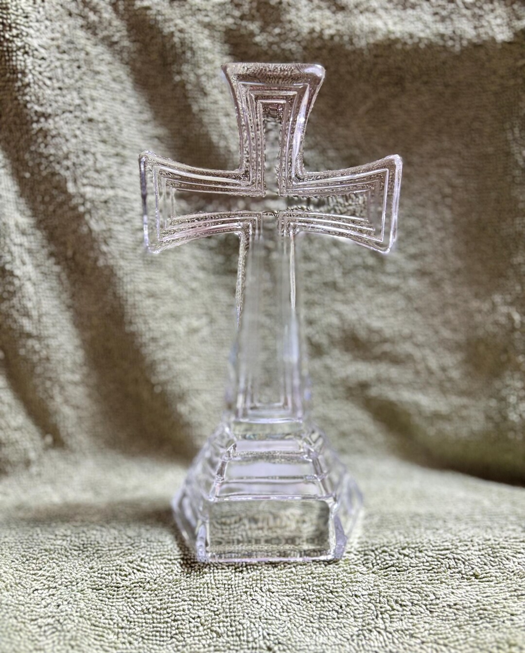 Glass Cross: Religious Decor (8.25" X4.25" X 2.80") - Etsy