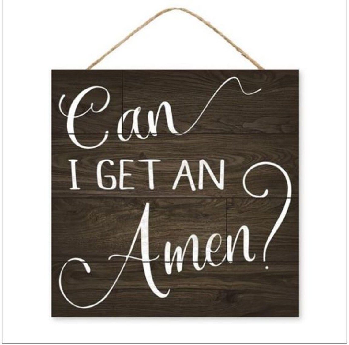 Amen Sign Can I Get An Amen Sign Wreath | Etsy
