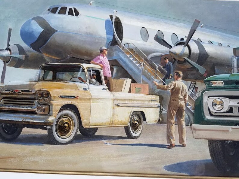 Peter Helck painting | Etsy