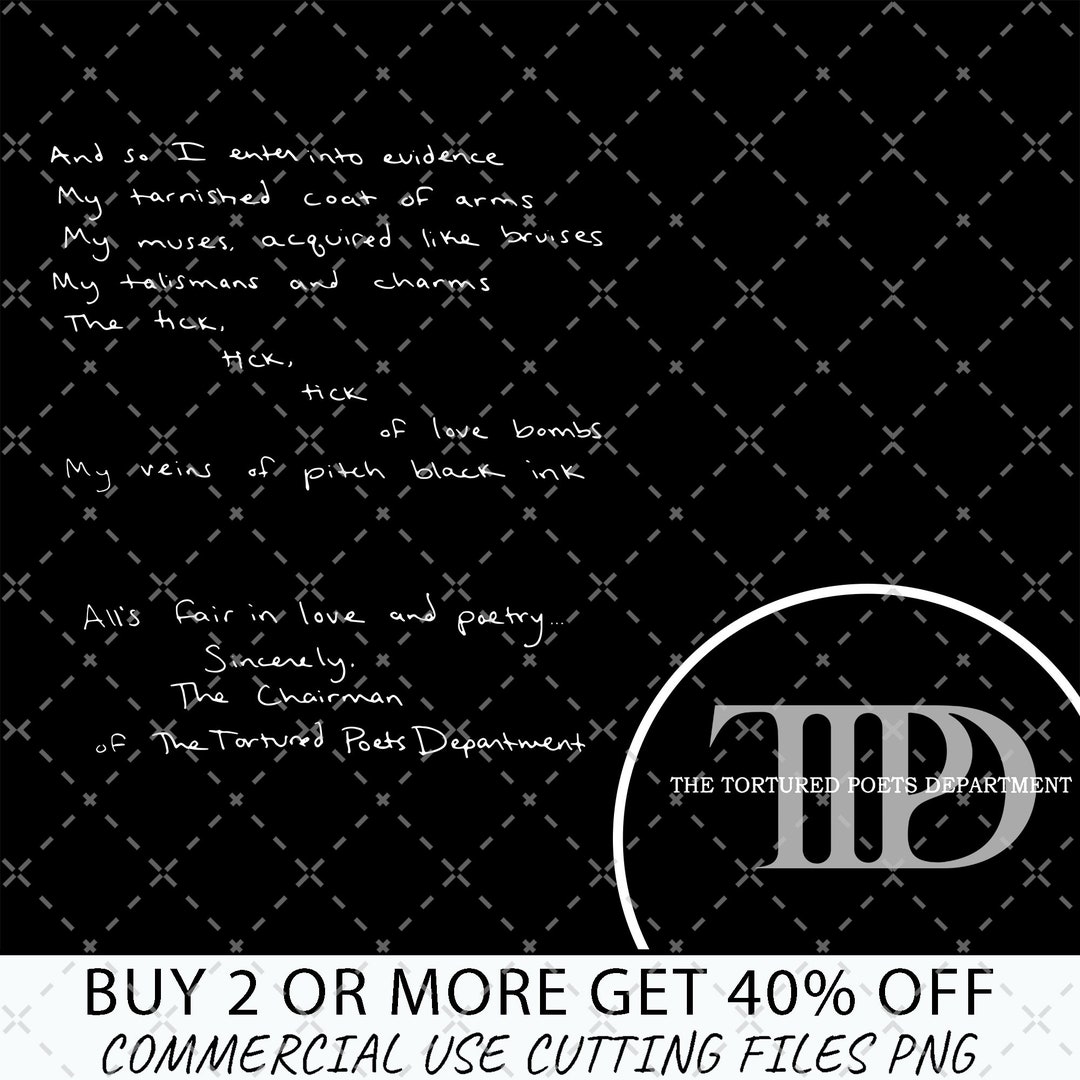 The Tortured Poets Department Digital File, Tswift New Album TTPD Merch ...