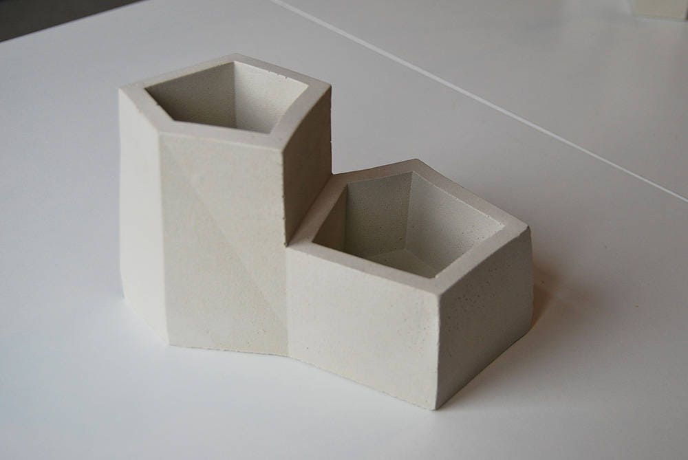 Portland Stone Desk Tidy Pen Pot Planter - Etsy