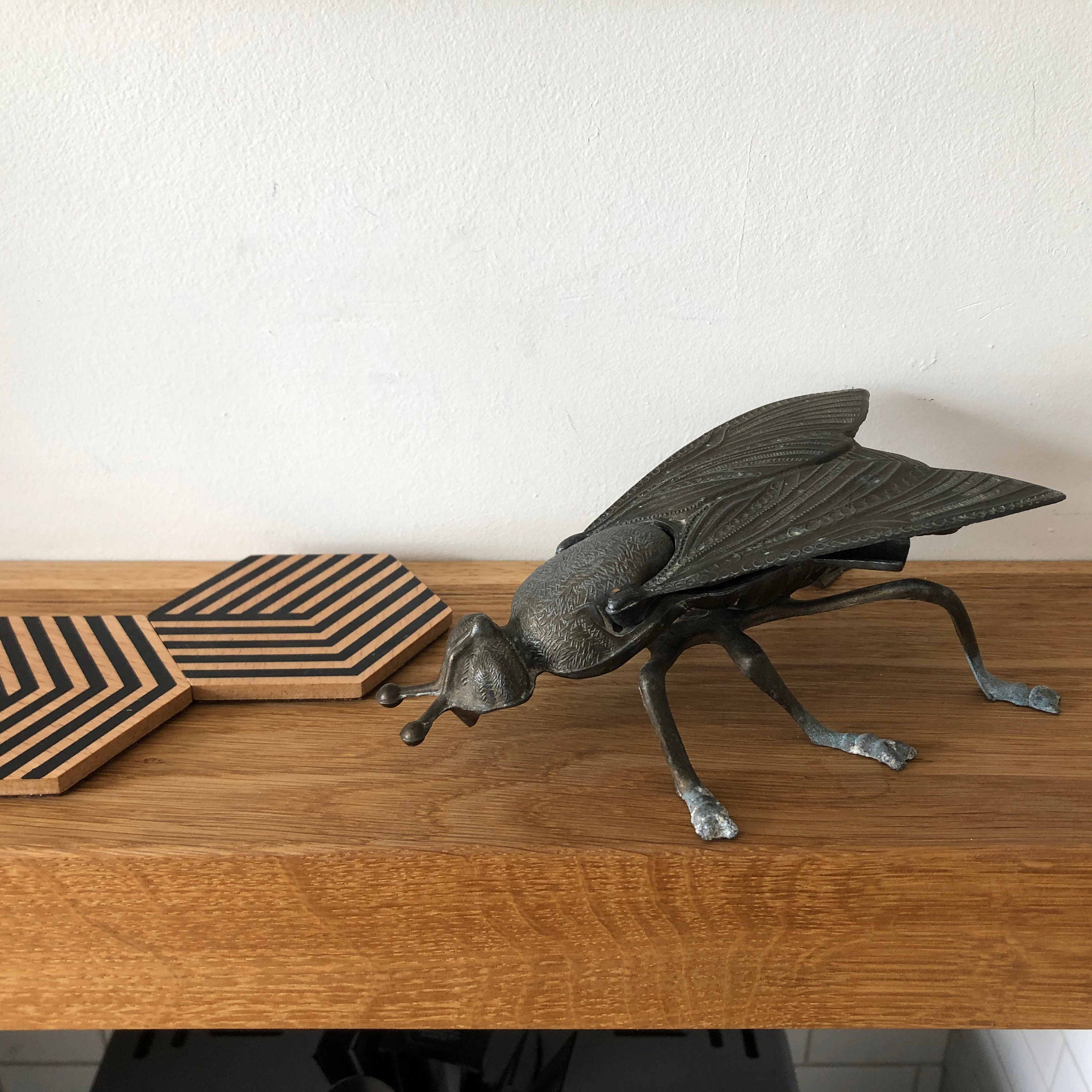 Vintage Italian Cast Metal Decorative Fly Ashtray. - Etsy