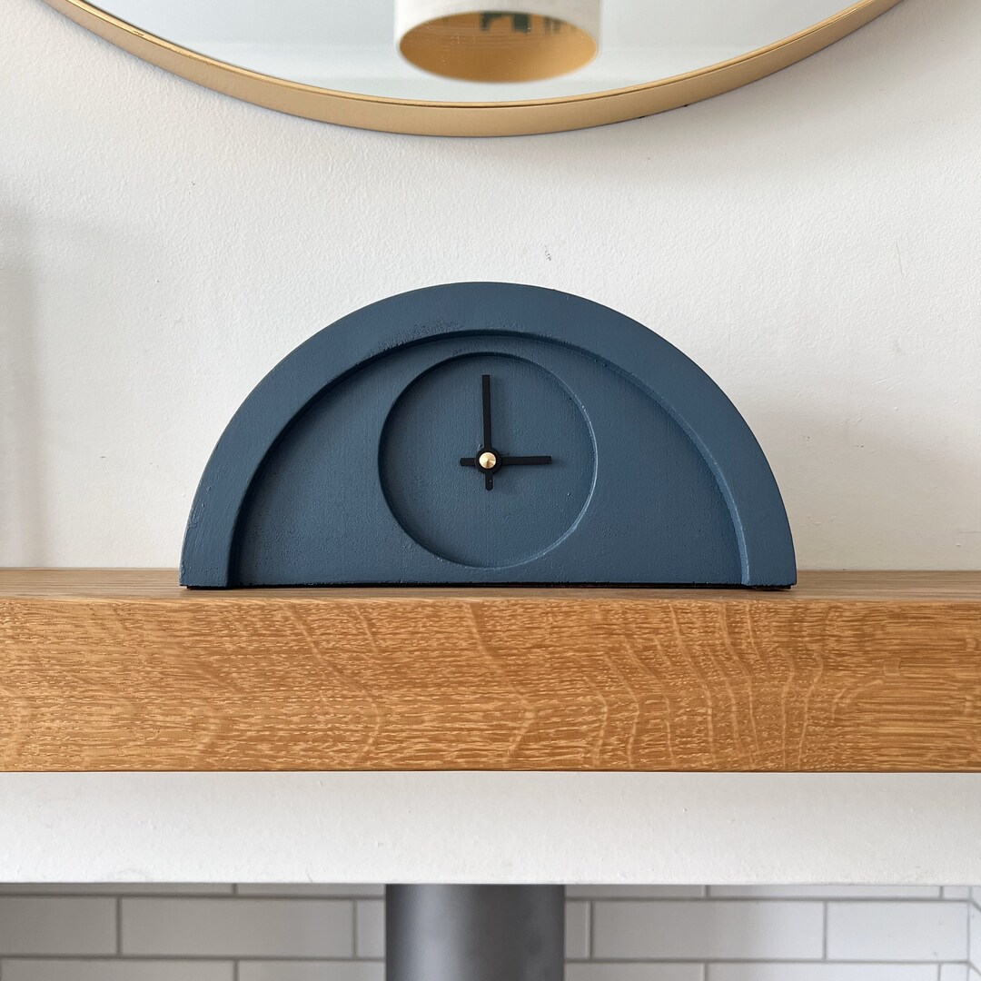Seal Blue Mantel Piece Shelf Clock by Jim Chambers - Etsy