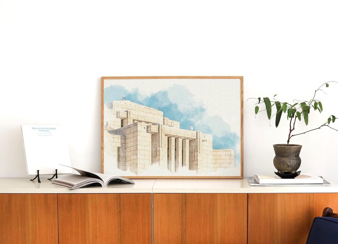 Cardston Alberta Temple Watercolor Print, LDS Print, Mormon Temple Art ...