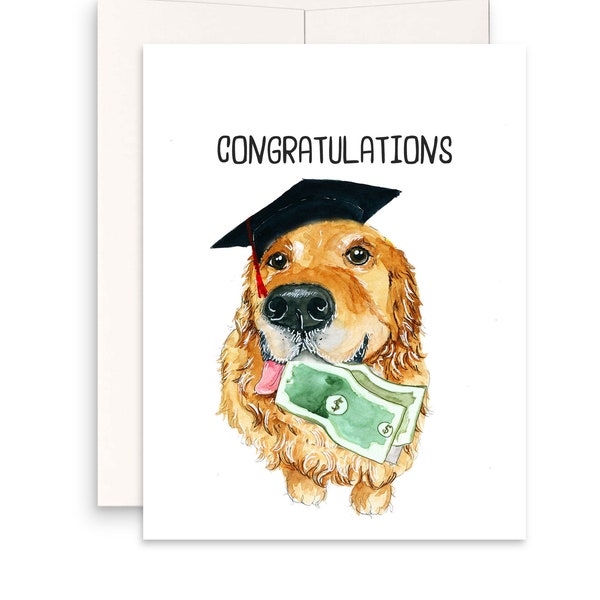 Funny Graduation Card Dog - Etsy