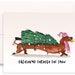 Dachshund Christmas Card - Dashing Through the Snow Gifts for Dog ...