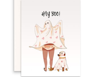 Funny Halloween Love Card hey Boo-tiful - Etsy