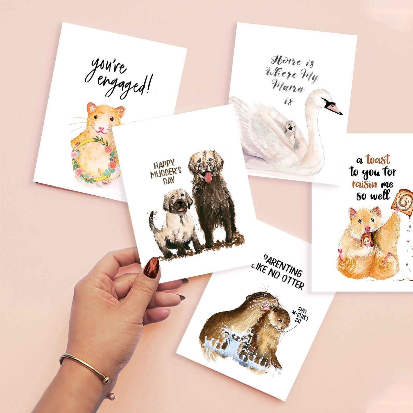 Funny Lion Mom Card, I Love You Mum, Funny Mom Card From Baby Lions ...