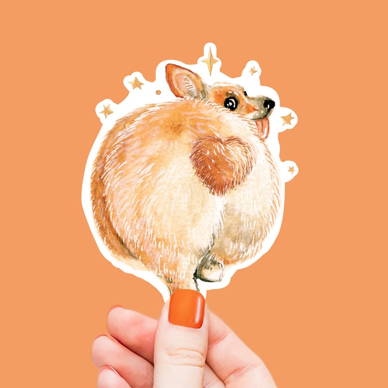 Corgi Butt Sticker - Etsy