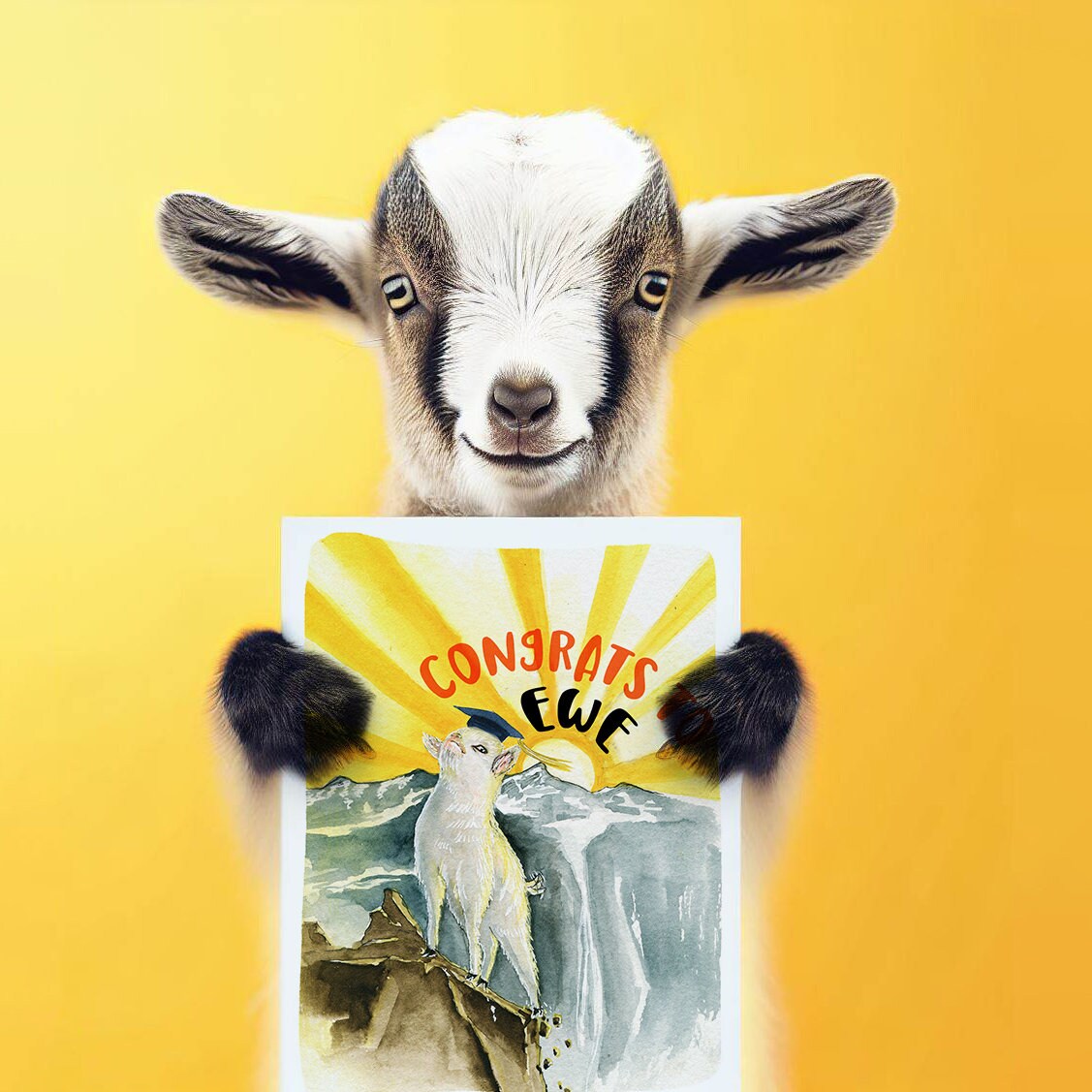 Smug Goat Graduation Cards Funny Congratulations Card for - Etsy UK