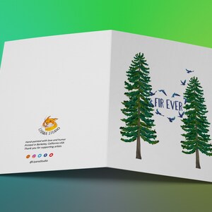 Wood Anniversary Card - Fir Tree Forever Love - Etsy