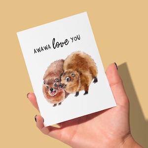 Rock Hyrax Love Card for Husband - Awawa Funny Valentines Day Card for ...