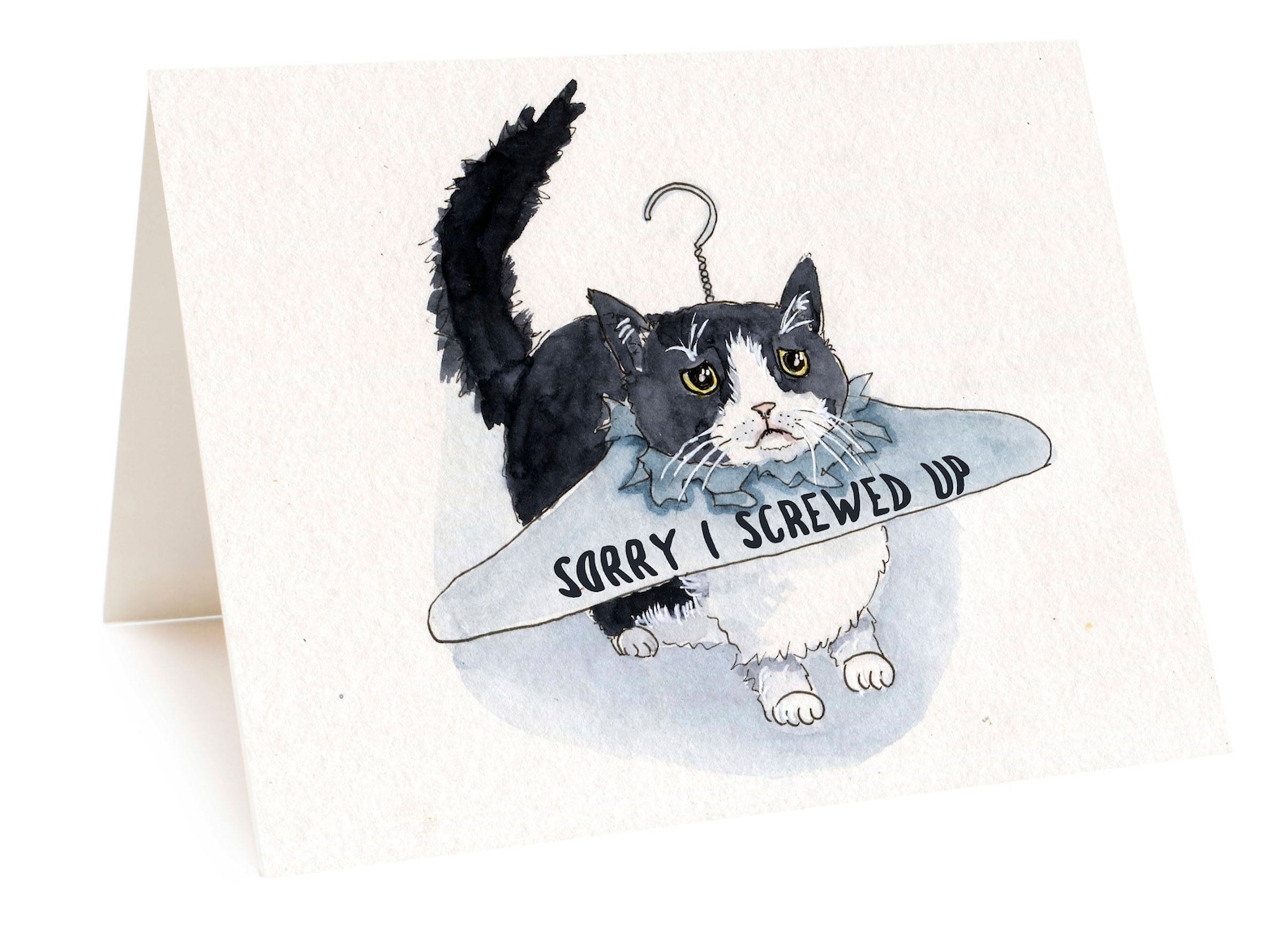 Sorry Card for Girlfriend - Apology Tuxedo Cat - I'm Sorry I Screwed up ...