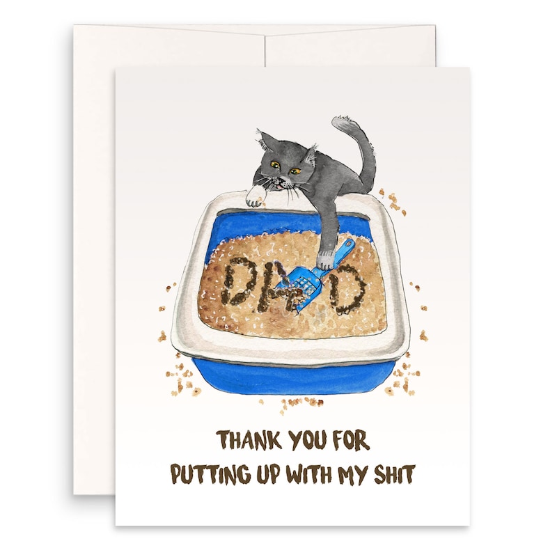 Funny Cat Birthday Cards - Etsy