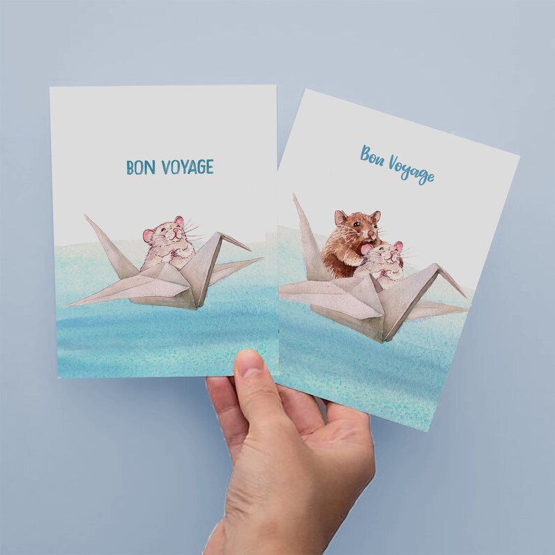 Mouse Bon Voyage Happy Retirement Card for Friend - Goodbye Card for ...