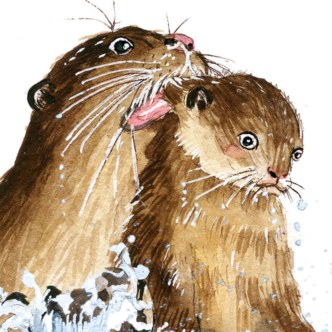 Cute Otter Mother's Day Card Funny - Happy Mother's Day From Kid - Etsy