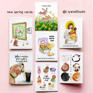 Carrot Flower Bunny Easter Card Pack - Funny Easter Cards for Kids ...