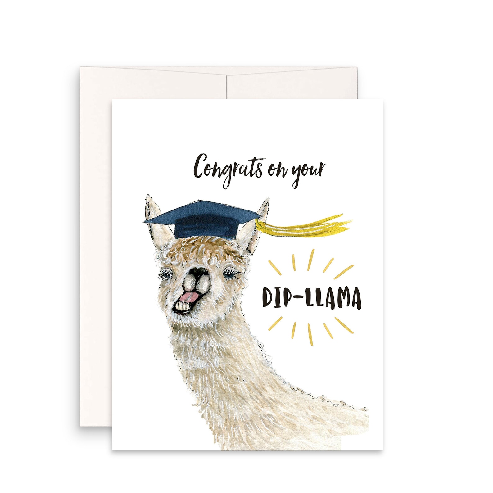 Diploma Llama High School Graduation Cards Funny - College Graduation ...