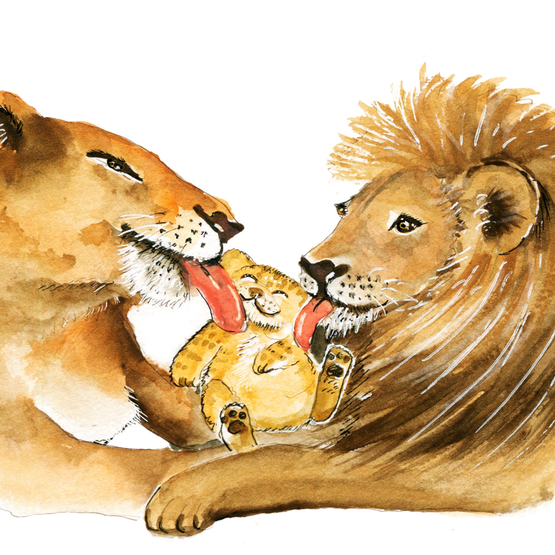 Lion Baby Shower Card Funny - Baby Congratulations Card for First Time ...