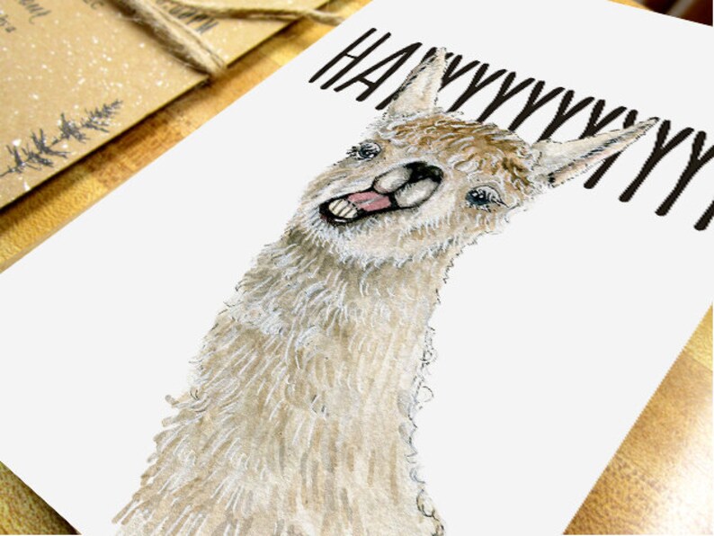 Funny Llama Card For Best Friend BFF Thinking Of You Card | Etsy
