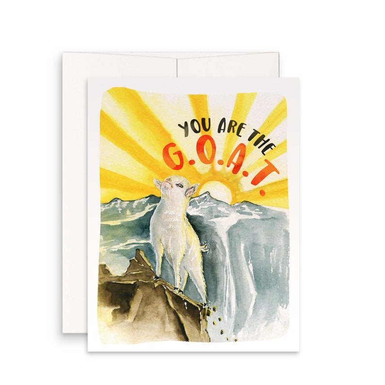 Funny Goat Encouragement Cards for Best Friends - Greatest of All Time ...