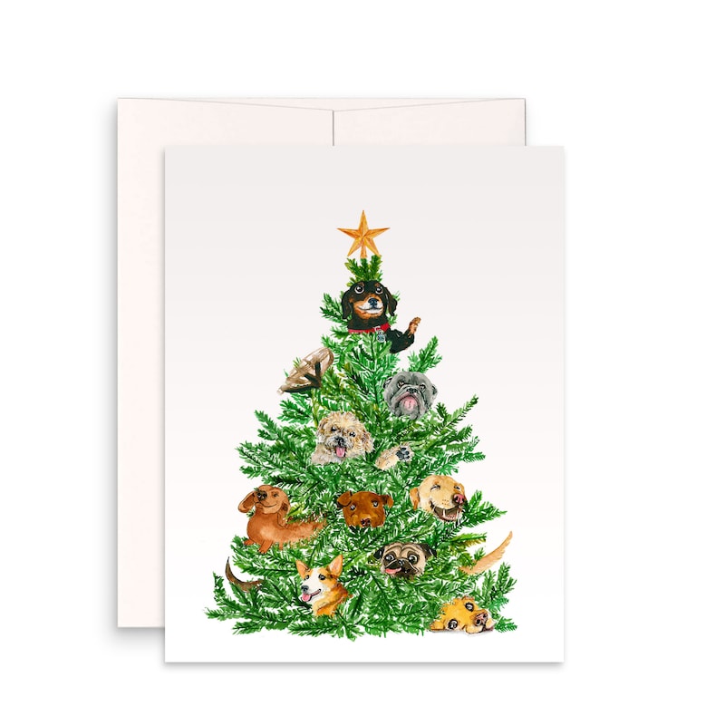 Dog Christmas Cards - Etsy