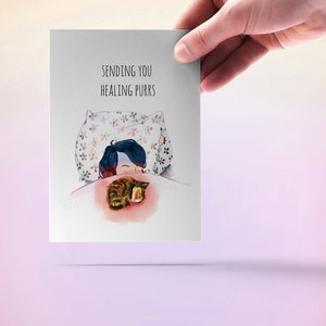 Kitty Cat Get Well Card for Her - Affirmation Cards for Friends ...