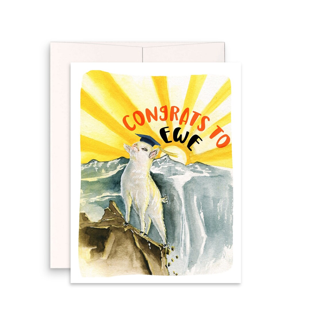 Smug Goat Graduation Cards Funny - Congratulations Card for Class of ...