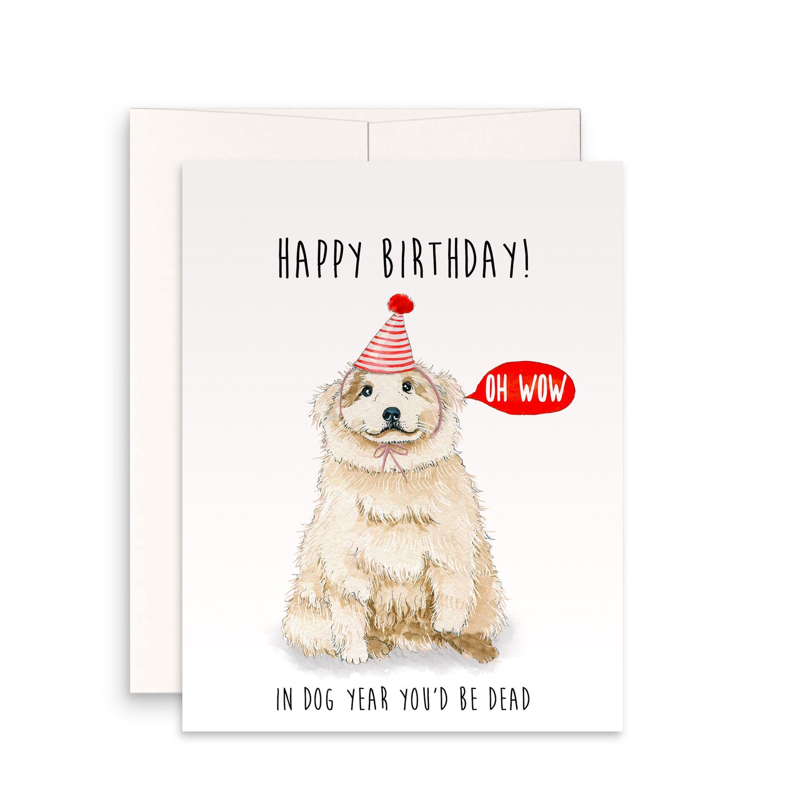 Samoyed Dog Funny 30th Birthday Card in Dog Years You'd Be - Etsy