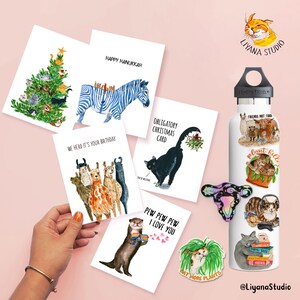 Lion Funny Mothers Day Card From Daughter - Lions Mom and Baby Birthday ...