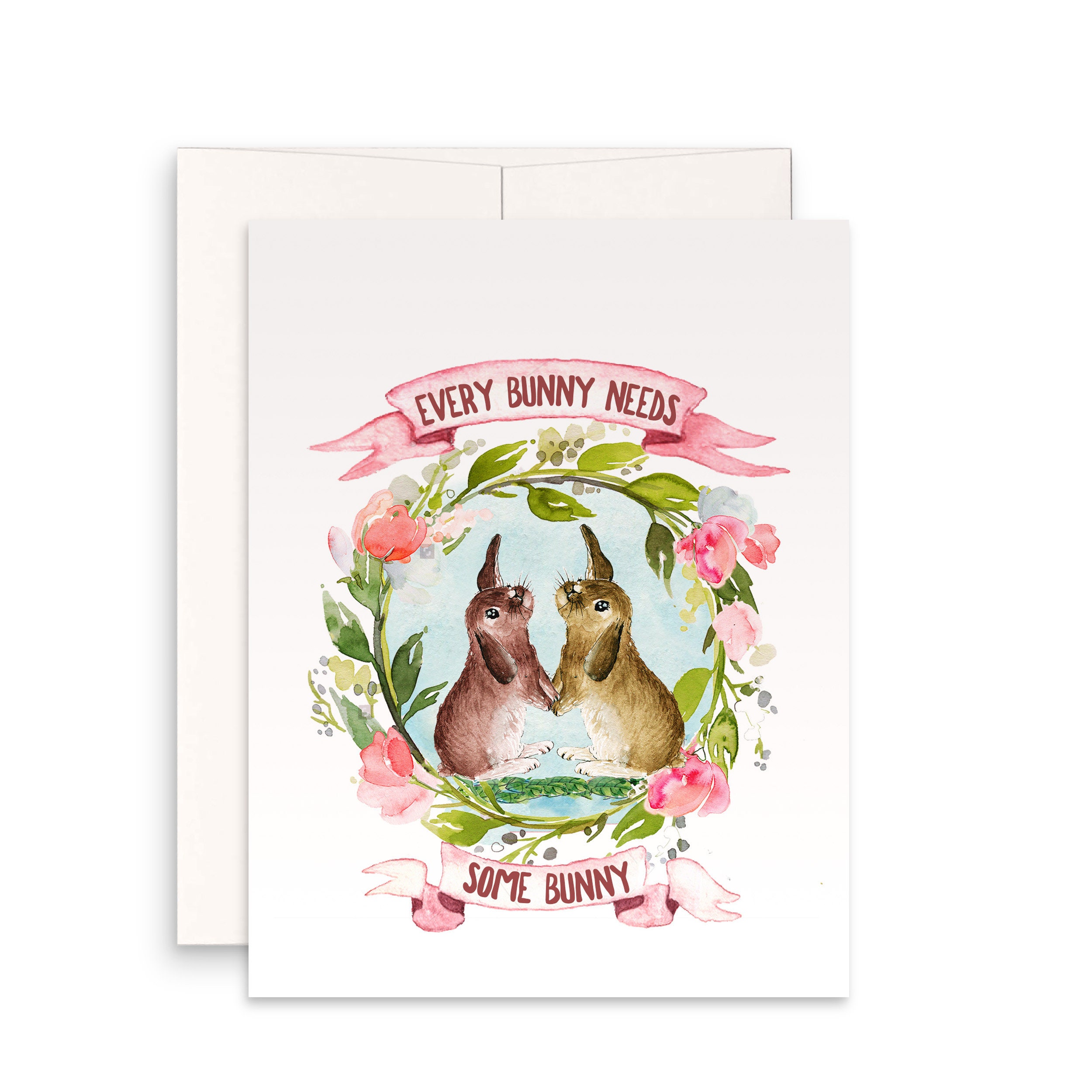 Bunny Love Easter Card for Husband Every Bunny Needs Some - Etsy