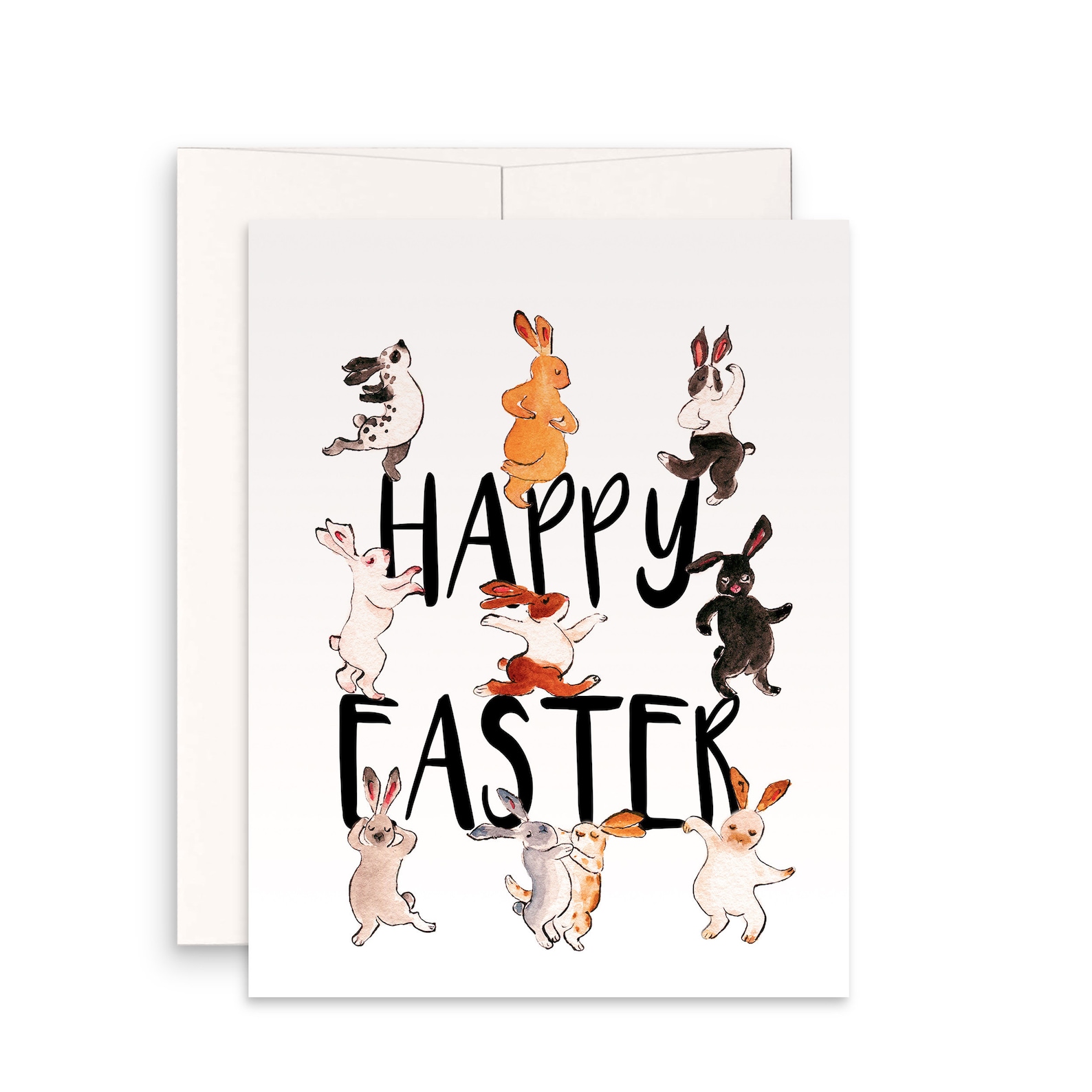 Bunny Dance Funny Easter Card Set - Happy Easter Cards Pack for Kids ...