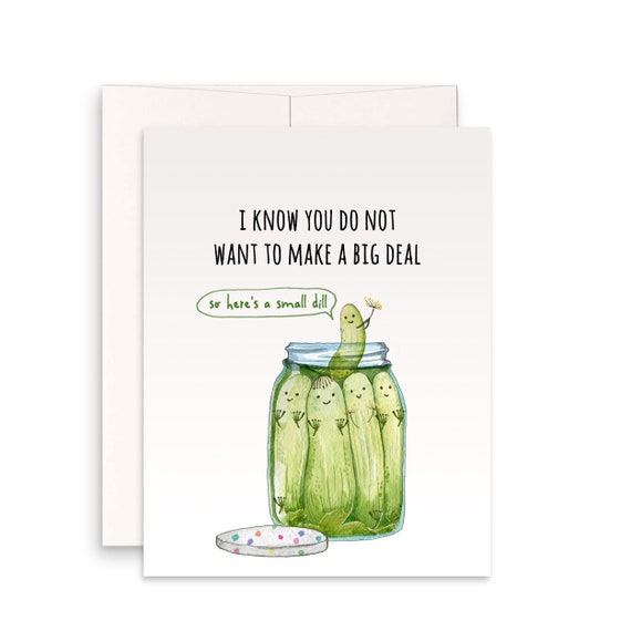 Big Dill Puns Birthday Card Funny Baby Congratulations Cards - Etsy