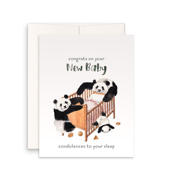 Panda New Parents Congratulations Baby Card New Baby Card - Etsy
