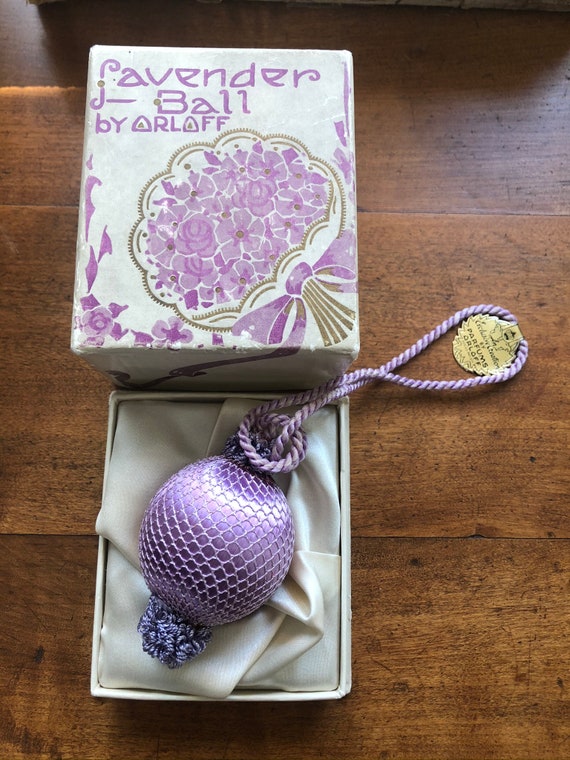 Sachets Lavender Ball Vintage boudoir English Lavender | Etsy