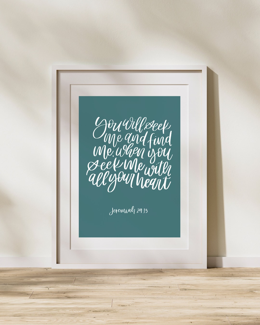 Jeremiah 29:13 Print | DIGITAL DOWNLOAD | Scripture Printable ...