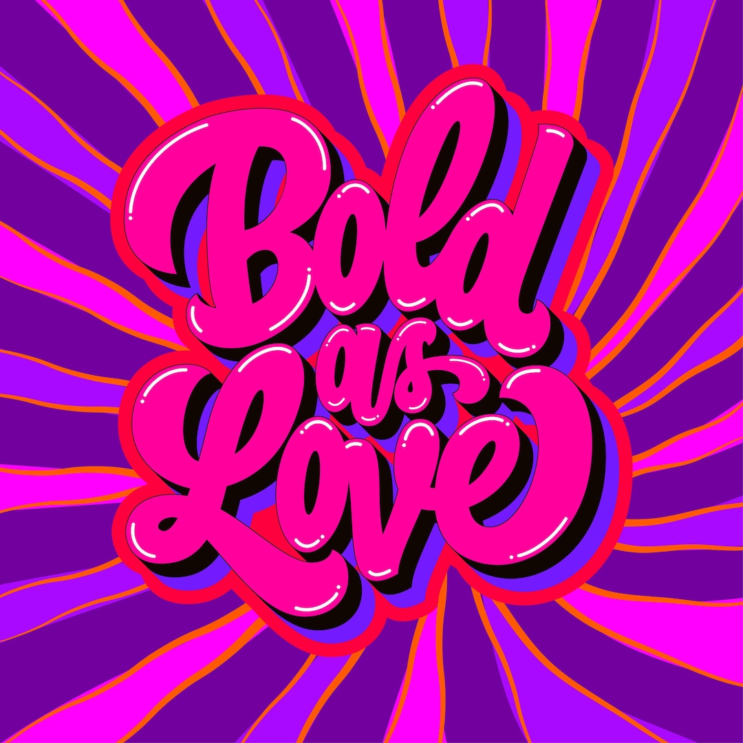 Bold as Love - Printable Lettering Artwork - Etsy