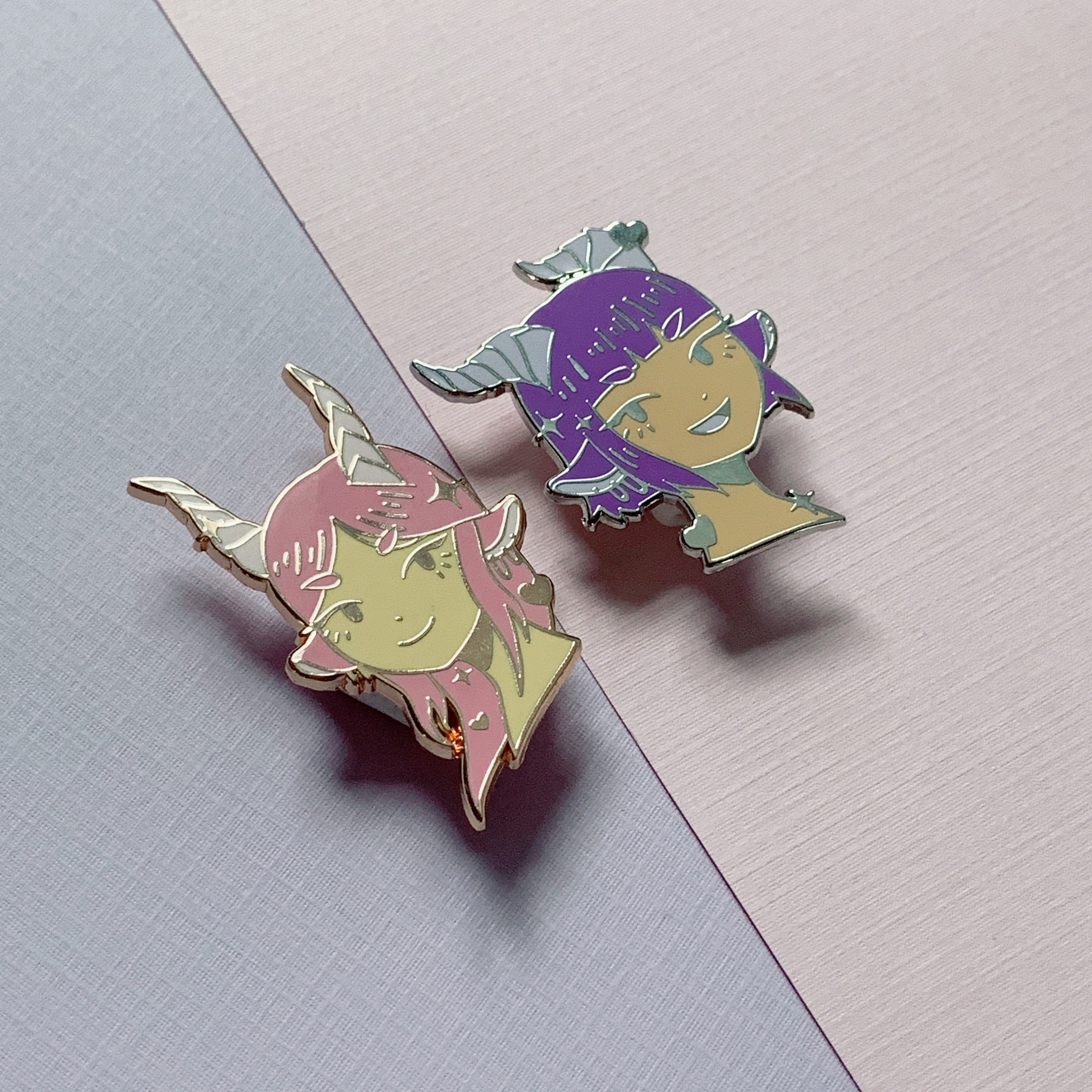 Succubus Bust Hard Enamel Pins Succubae Kawaii Anime | Etsy