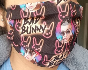 Bad Bunny Mask | Etsy