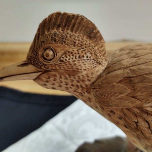 Vtg. Wood Carving Roadrunner on Base/jim Kuik. - Etsy