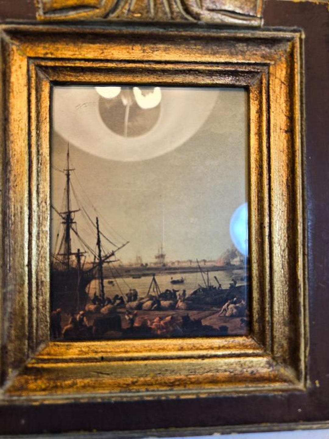 Vtg. H. Hal Kramer, Co. Chicago Gold Leaf Wood Picture. - Etsy