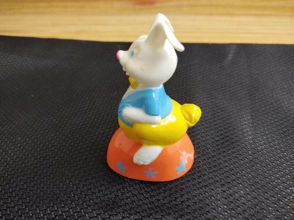 Vintage Plastic Rabbit Riding Egg Wheeled Toy Hong Kong - Etsy