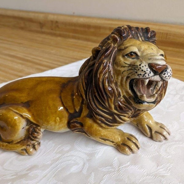 Ceramic Lion - Etsy