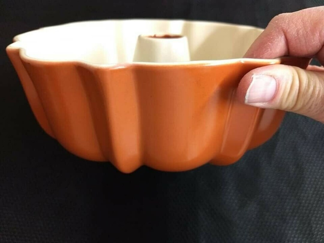 Vintage Pottery Bundt Jello Mold, Marked U.S.A. - Etsy