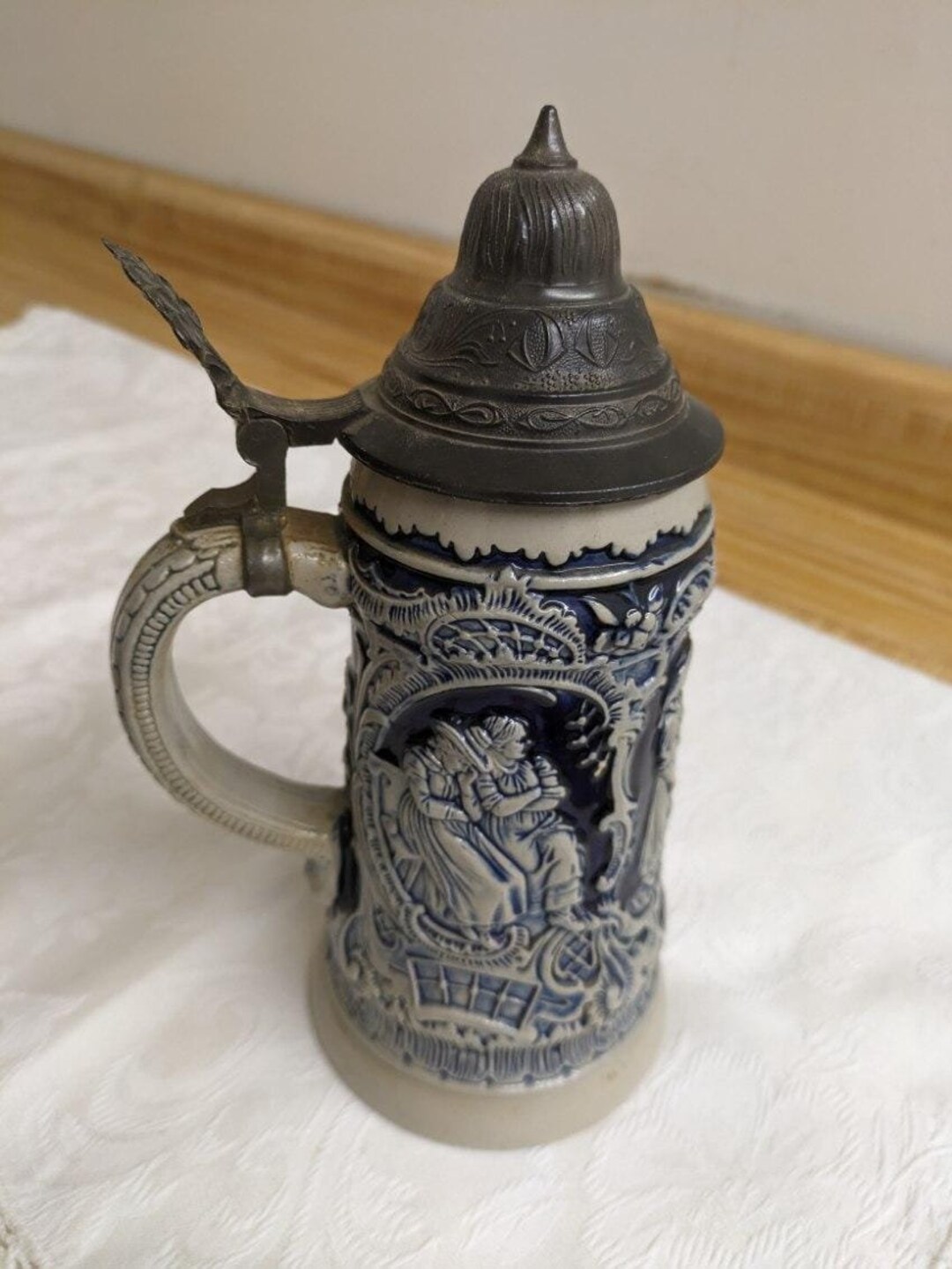 Vtg. Albert J. Thewalt Cobalt Beer Stein; Original Mold Year; 1894. - Etsy