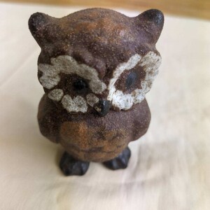 Vtg. Small Standing Pottery Owl Figurine. - Etsy